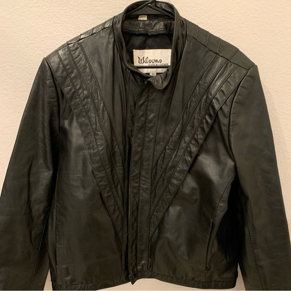 Wilsons Leather | Jackets & Coats | Vintage 7s Wilsons Leather Black ...